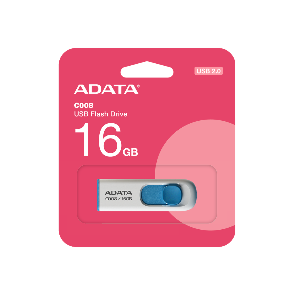 ADATA C008 - Memory Flash USB / 16GB / Blue | Sagatronix